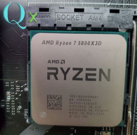 AMD Ryzen 7 5800X3D R7 5800X3D AM4 CPU Processor 3.4GHz 8Core 16Thr ...