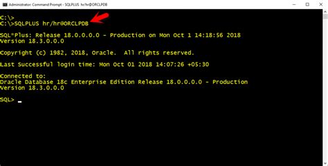 How To Connect With Sample Schema Hr In Oracle Database 18c