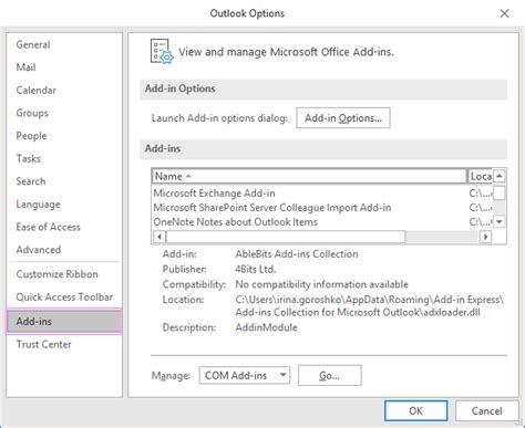 Enable Add In Outlook Amelawb