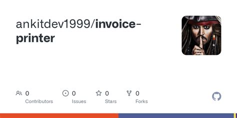 GitHub Ankitdev1999 Invoice Printer