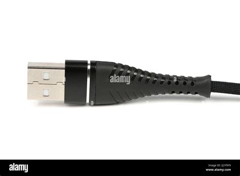 Closeup Of An USB Connector Isolated On White High Resolution Photo Full Depth Of Field Stock