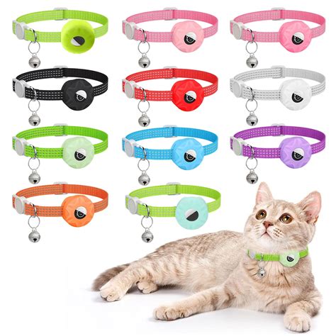 Sunsanly Cat Tracker Collar With Reflective Strips Waterproof