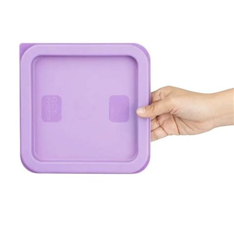 Hygiplas Hy425 Square Measuring Container Lid Purple Small Catering