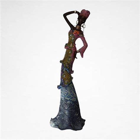 Статуетка Африканка у сукні Африканська дівчина фігурка Id 2398384897 ціна 300 ₴ купити на