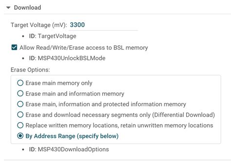 uniflash msp430f5438a flashing bsl msp low power microcontroller