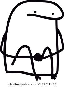 Sad Guy Flork Meme Vector Illustration Stock Vector Royalty Free