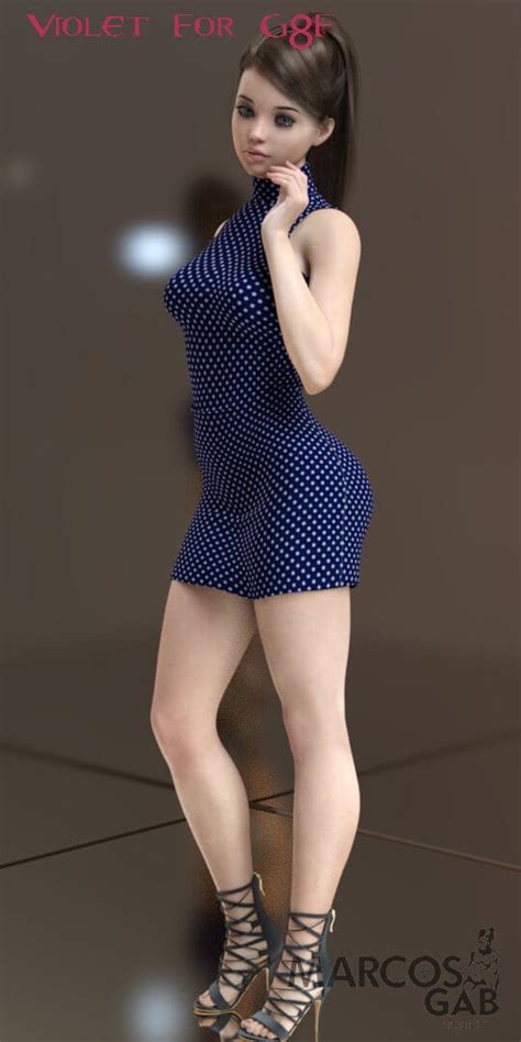 Violet For Genesis 8 Female Daz Content By MarcosGAB