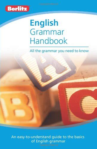 English Grammar Handbook Handbooks Harvard Book Store