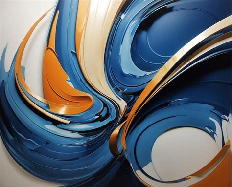 premium photo blue curve abstract