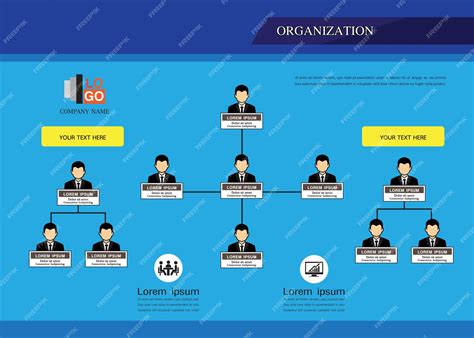 Premium Vector Organization Chart Infographics