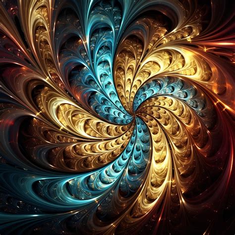 Premium Ai Image Abstract Fractals Are Complex Geometric Patterns