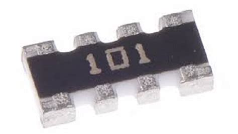 Cay16a 101j4lf Bourns 100Ω Resistor Array 4 Resistors 0 25w Total 1206 3216m Convex Rs
