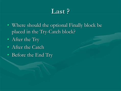 PPT Try Catch Blocks PowerPoint Presentation Free Download ID