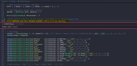 Sintax Error DEFINE MSDIALOG Issue Totvs Tds Vscode GitHub