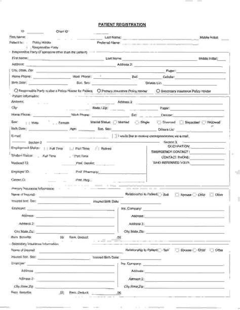 Patientregistrationformsdoctoroffices Patient History Order Form