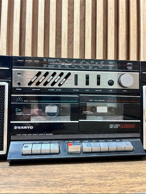 Rare Sanyo Mw211lu Stereo Radio Cassette Recorder Vintage Boombox Etsy