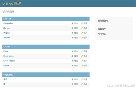 1、django admin学习模型 csdn博客