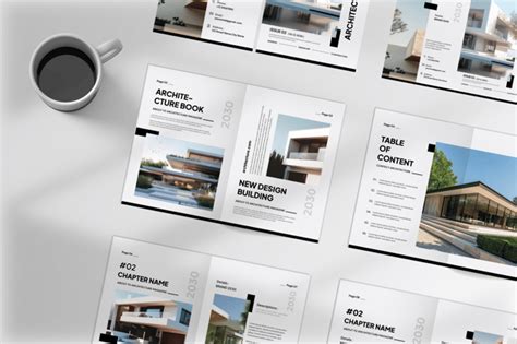 Architecture Photobook Magazine Print Templates Ft Architecture
