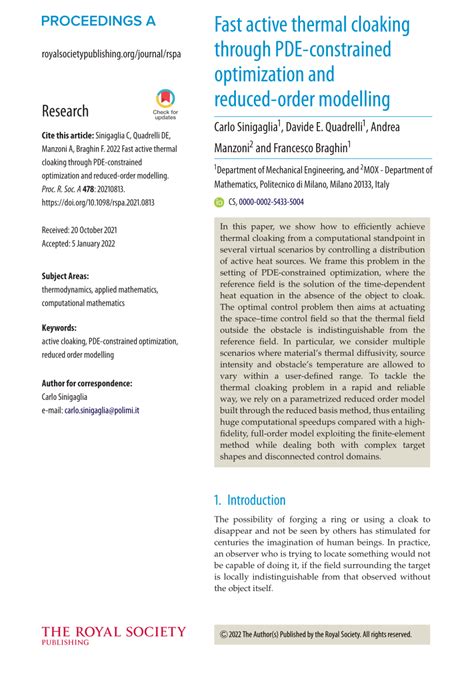 fast active thermal cloaking through pde constrained optimization and