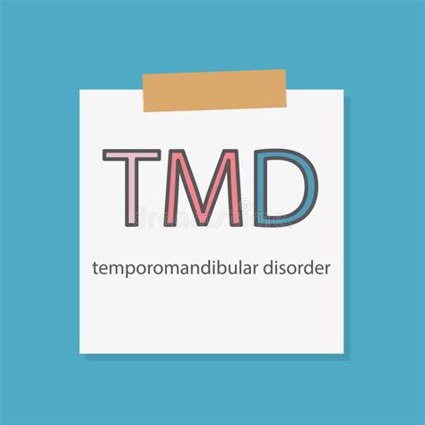 Desorden Temporomandibular De Tmd Escrito En Un Papel Del Cuaderno