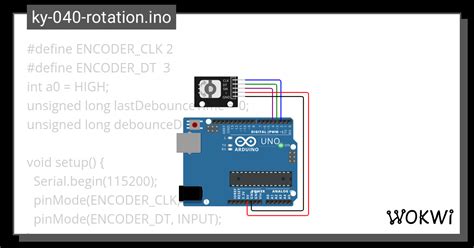 Ky 040 Rotationsebdebounced Wokwi Esp32 Stm32 Arduino Simulator