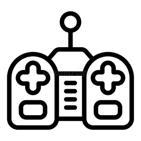 Radio Control Joystick Icon Outline Vector Toy Rc Stock Vector Illustration Of Digital