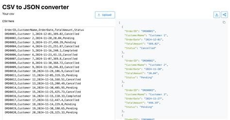 Csv To Json Converter