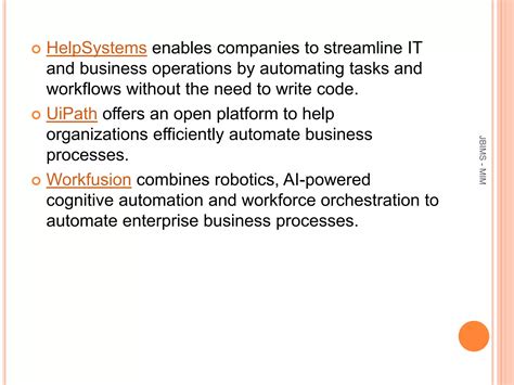Robotic Process Automation Rpa Pptx