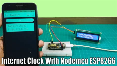 Internet Clock Using Nodemcu Esp8266 And 16x2 Lcd Without