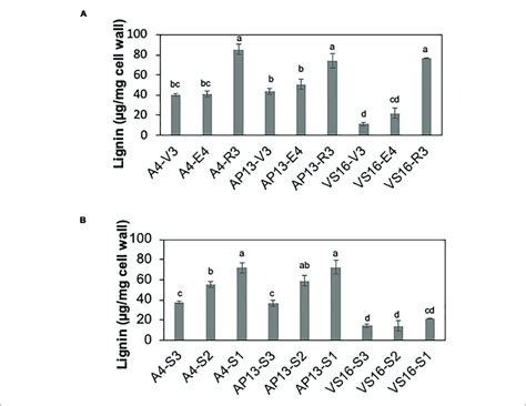 Lignin Of Switchgrass Genotypes A4 Ap13 And Vs16 Samples Are