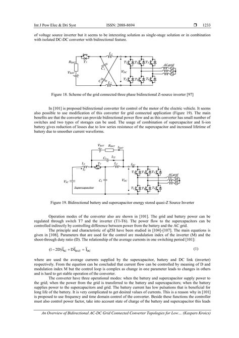 An Overview Of Bidirectional Ac Dc Grid Connected Converter Topologies