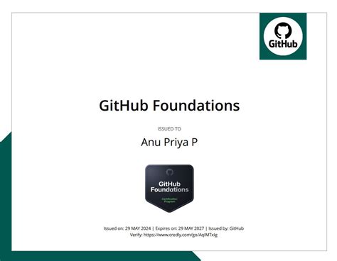 Anu Priya On Linkedin Github Certification Git Development Projectmanagement Collaboration…