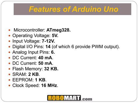 Arduino UNO R3 Projects Robomart PPTX