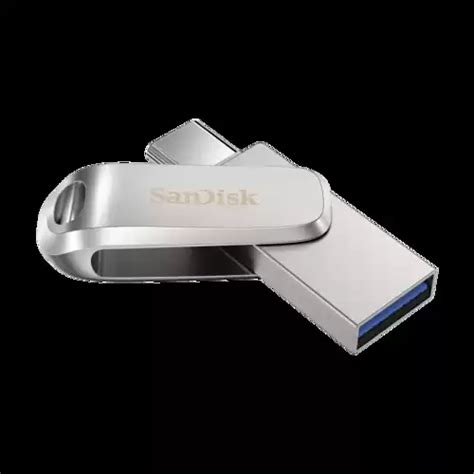 Gb Silver Sandisk Ultra Dual Drive Luxe Usb Type C Flash Drive Sandisk