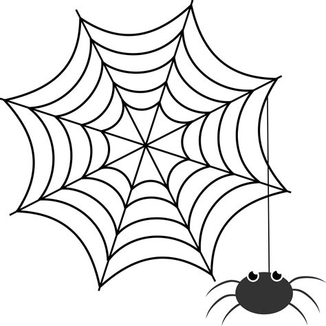 Vector Illustration Of Spider Character And Web In Cartoon Style For