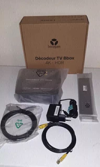 DÉCODEUR TV HD 4k HDR Bouygues BBOX android telecommande neuf