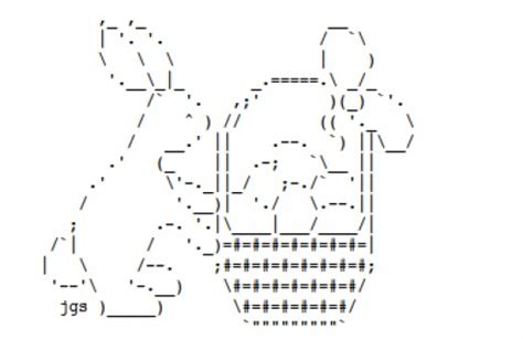 easter baskets easter eggs and easter chicks in ascii text art hubpages