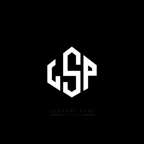 Lsp Letter Logo Design With Polygon Shape Lsp Polygon And Cube Shape