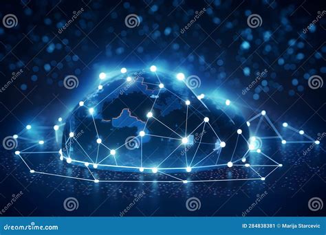 Data Transfer Cloud Computing Technology Concept A Large Prominent