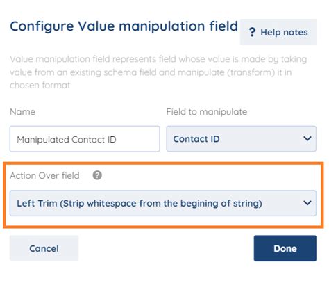 Value Manipulation Field Syncspider