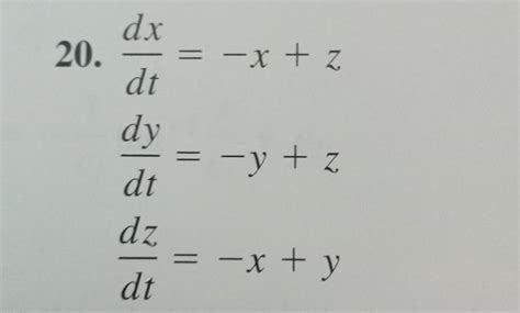 Solved In Problems Solve The Given System Of Chegg Com