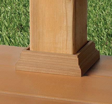 Traditional Post Skirt 6x6 Cedar Diy Deck Deckorators Cedar Posts