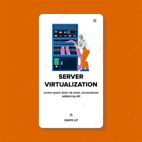 Server Virtualization Futuristic Technology Vector Template Download On Pngtree