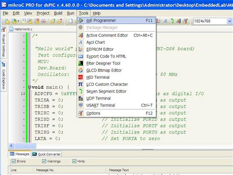 Uni Ds6 Development Board For Experimenting With Dspic30f6014a Embedded Lab