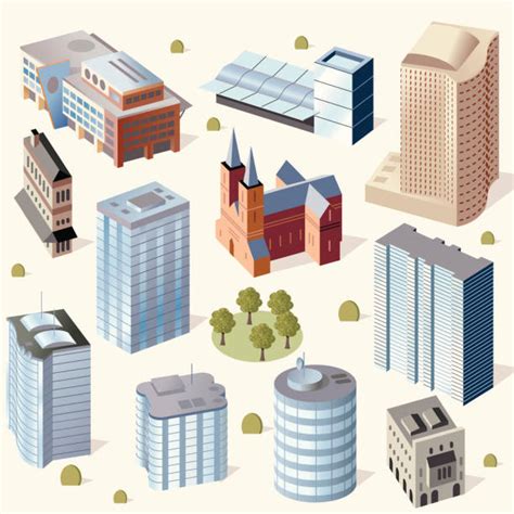 Architecture Des Centres Commerciaux Vectoriels Et Illustrations Libres De Droits Istock