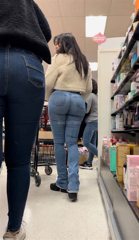 Tall Slim Thick Latina With Bangs In Tight Jeans Busted Tight Jeans