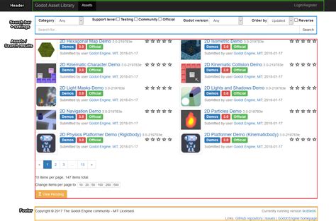 Using The Asset Library — Godot Engine Latest Documentation In English