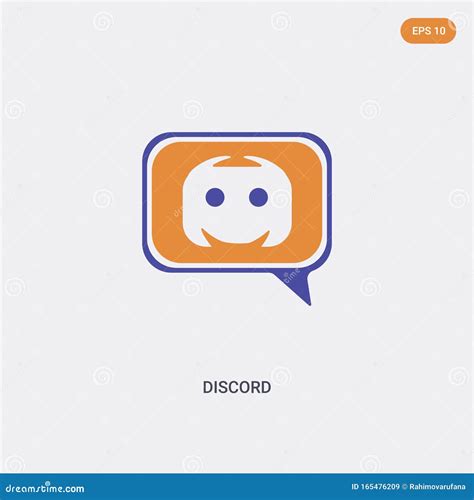 2 Color Discord Concept Vector Icon Isolated Two Color Discord Vector Sign Symbol Designed With
