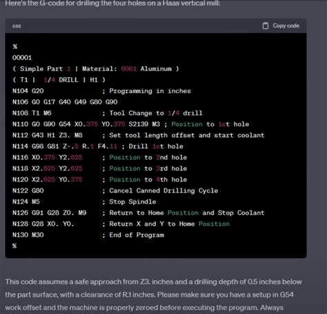 Haas G Code