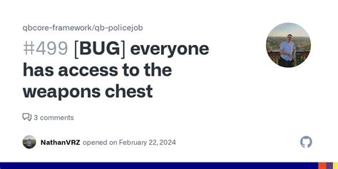 BUG Everyone Has Access To The Weapons Chest Issue Qbcore Framework Qb Policejob GitHub